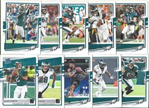 2019 2020 panini donruss football philadelphia eagles 2 team set lot gift pack 21 cards w/drafted rookies