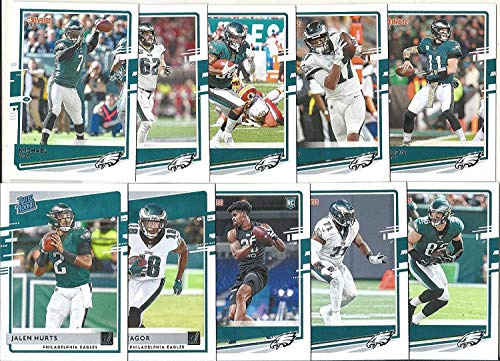 2019 2020 Panini Donruss Football Philadelphia Eagles 2 Team Set Lot Gift Pack 21 Cards W/Drafted Rookies