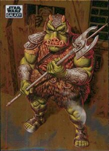 2021 topps chrome star wars galaxy #67 gamorrean guard jason edminston star wars card