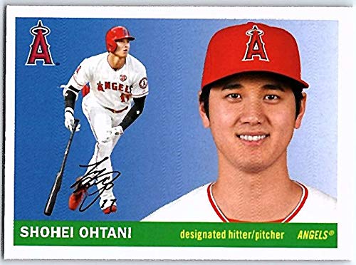 2020 Topps Archives Baseball 1955 Design #7 Shohei Ohtani Los Angeles Angels Official MLB Trading Card