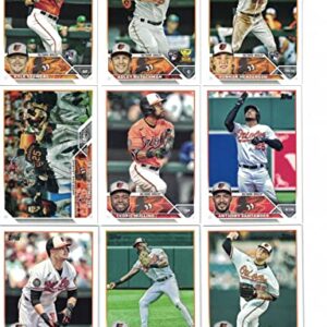 Baltimore Orioles / 2023 Topps (Series 1) Team Set with (12) Cards! PLUS The 2022 Topps Baseball Team Set (Series 1 and 2) with (19) Cards. ***INCLUDES (3) Additional Bonus Cards of Former Orioles Greats Cal Ripken, Adam Jones and Brady Anderson! ***