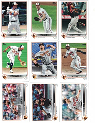 Baltimore Orioles / 2023 Topps (Series 1) Team Set with (12) Cards! PLUS The 2022 Topps Baseball Team Set (Series 1 and 2) with (19) Cards. ***INCLUDES (3) Additional Bonus Cards of Former Orioles Greats Cal Ripken, Adam Jones and Brady Anderson! ***