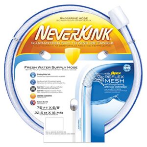 teknor apex 8602-75 neverkink rv/marine hose – 5/8″ x 75′,white