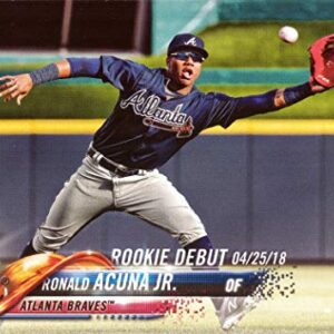 2018 Topps Update Baseball #US252 Ronald Acuna Jr. Rookie Debut Card