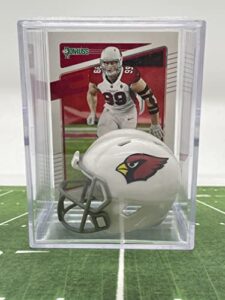 arizona nfl helmet shadowbox w/j.j. watt card