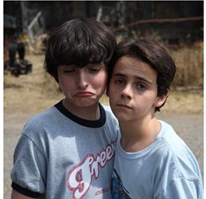 it finn wolfhard as richie with jake dylan grazer as eddie 8 x 10 inch photo