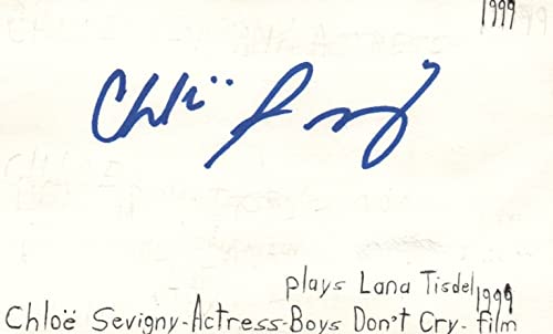 Chloe Sevigny Actress Boys Don't Cry Movie Autographed Signed Index Card JSA COA