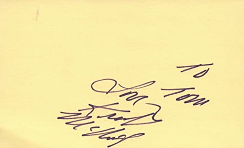 Kristy McNichol Actress Comedian Singer TV Autographed Signed Index Card JSA COA