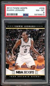 kawhi leonard rookie card 2012-13 hoops #236 psa 8