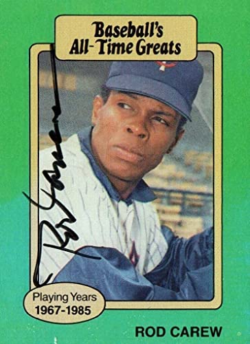 Rod Carew Baseball Autographed Signed Card with JSA COA