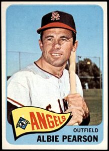 1965 topps # 358 albie pearson los angeles angels (baseball card) ex angels