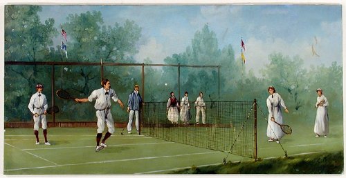 Edwardian Tennis Match