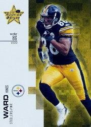 2007 leaf rookies and stars football rookie card #76 hines ward