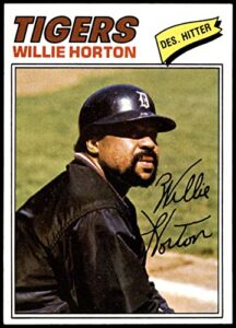 1977 topps # 660 willie horton detroit tigers (baseball card) nm tigers