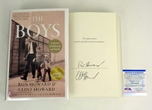 ron howard & clint howard signed autograph the boys 1st edition book psa/dna coa