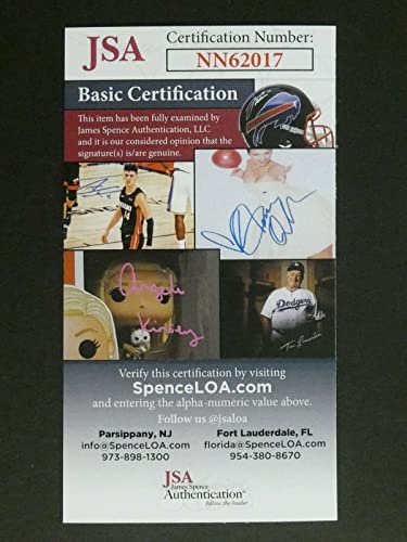 Terry Leach Signed Baseball Card with JSA COA