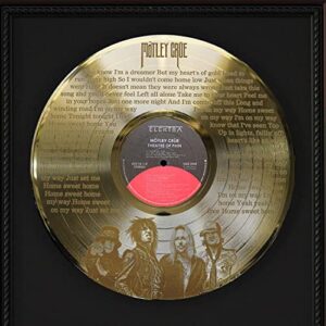 Motley Crue - Home Sweet Home Cherrywood Framed LP Ltd Legends Signature Display M4