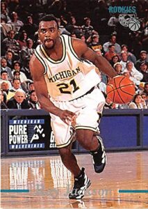 ray jackson basketball card (michigan wolverines ncaa fab five) 1995 classic #70 rookie