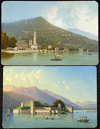 [Isola Bella, Lago Maggiore; and the Bell Tower of Bellagio, Lago Como]