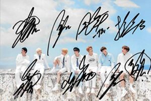 bts bangtan boys reprint signed 8×12 photo #2 jung kook jhope jung hoseok love yourself tea rp