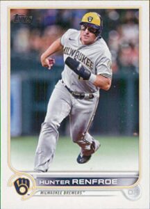 2022 topps update #us58 hunter renfroe nm-mt milwaukee brewers baseball