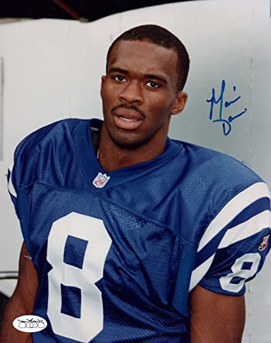 Marvin Harrison Signed 8x10 Football Photo with JSA Sticker No Card