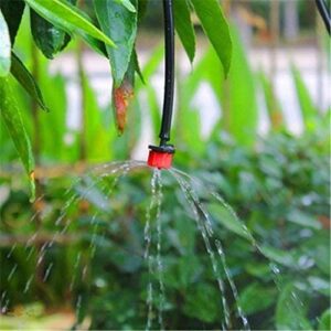 100pcs 360 Degree Adjustable Irrigation Drippers Sprinklers, 1/4 Inch Emitters Drip for Watering System by Korty