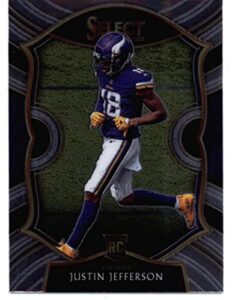 2020 panini select #61 justin jefferson concourse rc- rookie card minnesota vikings nm-mt