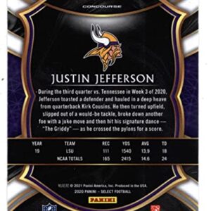 2020 Panini Select #61 Justin Jefferson Concourse RC- ROOKIE CARD Minnesota Vikings NM-MT