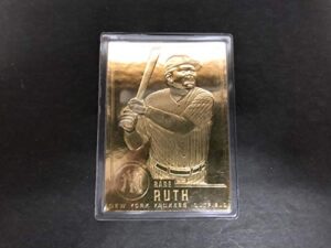 babe ruth limited edition babe ruth 22k trading card new york yankees legend