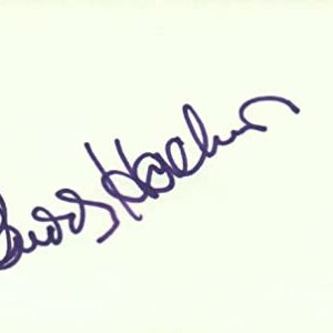 Buddy Hackett Actor Comedian 1981 NBC Autographed Signed Index Card JSA COA