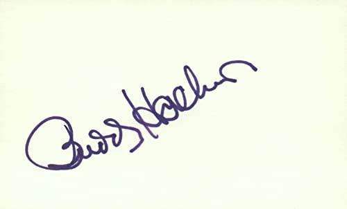 Buddy Hackett Actor Comedian 1981 NBC Autographed Signed Index Card JSA COA