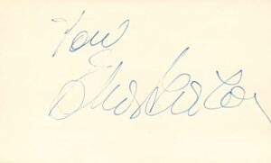 eva gabor actress singer tv movie autographed signed index card jsa coa