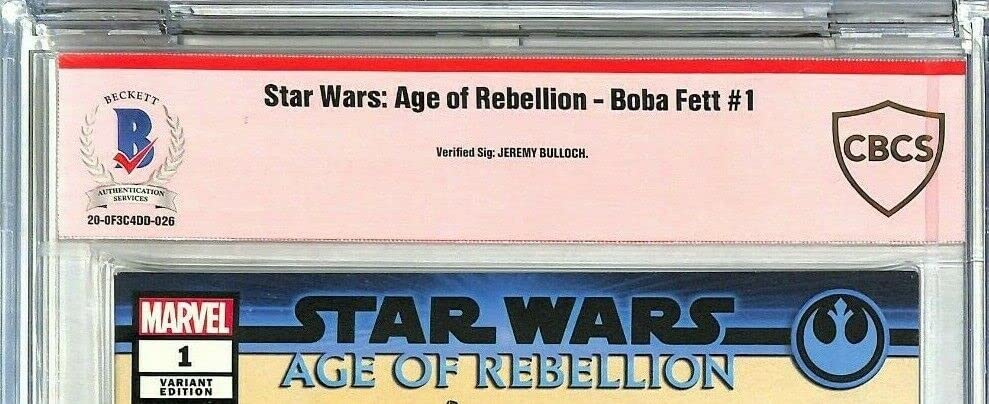 JEREMY BULLOCH Signed Autographed"BOBA FETT" Star Wars Comic Book BAS CBCS