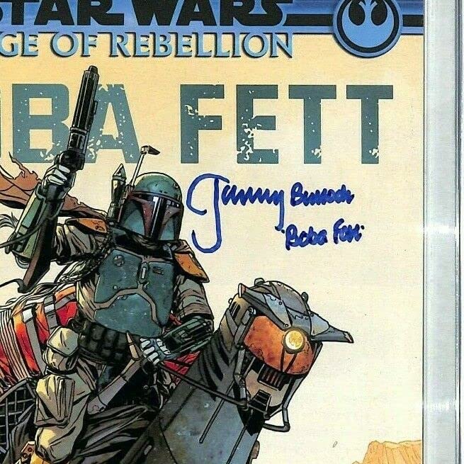 JEREMY BULLOCH Signed Autographed"BOBA FETT" Star Wars Comic Book BAS CBCS