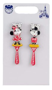 disney pin – walt disney world 50th anniversary – mickey and minnie mouse – backscratcher set