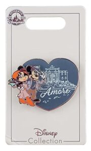 disney pin – epcot world showcase – paris – mickey & minnie mouse – amore