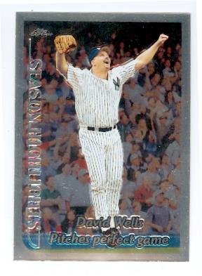 David Wells baseball card (New York Yankees) 1999 Topps Chrome #200 Perfect Game