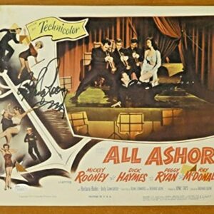 Mickey Rooney Signed Vintage 11x14 Lobby Card with JSA COA