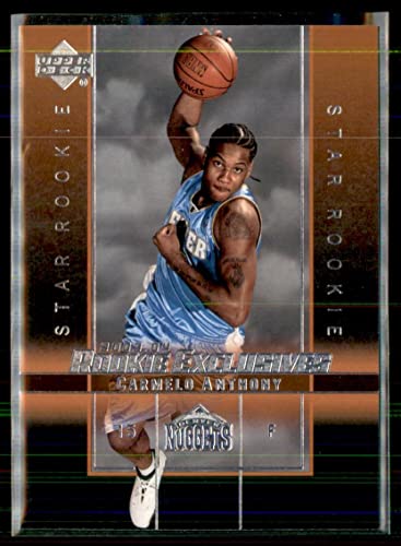 2003-04 Upper Deck Rookie Exclusives Carmelo Anthony Rookie Card RC #3 Nuggets