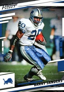 barry sanders prestige collectible football card – 2022 panini prestige football card #103 (lions) free shipping & tracking