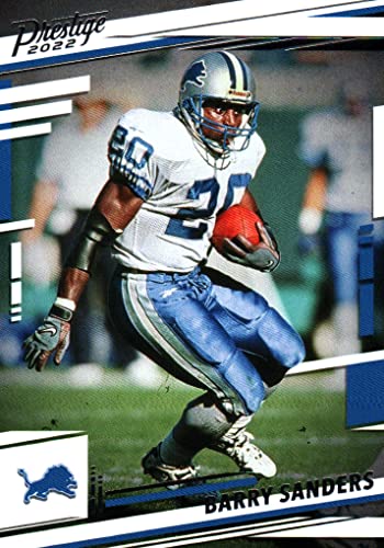 Barry Sanders Prestige Collectible Football Card - 2022 Panini Prestige Football Card #103 (Lions) Free Shipping & Tracking