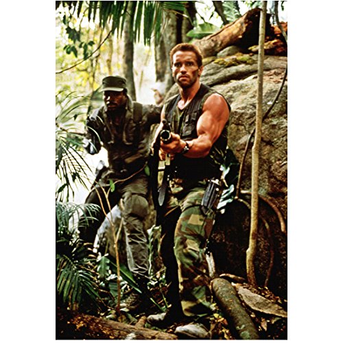 Carl Weathers Rocky Rocky IV Predator Happy Gilmore Photograph 8 inch x 10 inch PHOTOGRAPH Full Body w/Arnold Schwarzenegger kn