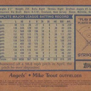 2022 TOPPS ARCHIVES #150 MIKE TROUT 1978 TOPPS ANGELS BASEBALL MLB