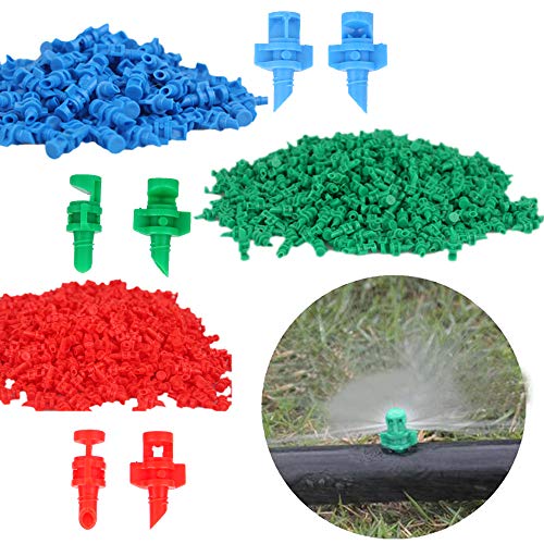 90 pcs, 90/180/360 Angle Sprinklers Miniature Garden Lawn Water Spray Atomization Sprinkler Nozzle Irrigation System Plant Waterer Garden Irrigation Sprinkler