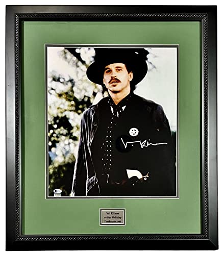 VAL KILMER Autographed SIGNED 16 x 20 TOMBSTONE PHOTO Framed Doc Holliday BECKETT CERTIFIED AUTHENTIC K14031