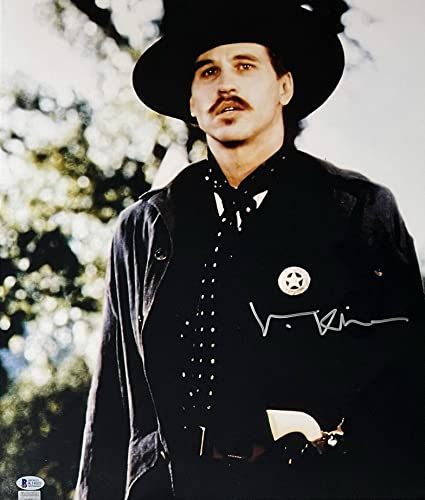 VAL KILMER Autographed SIGNED 16 x 20 TOMBSTONE PHOTO Framed Doc Holliday BECKETT CERTIFIED AUTHENTIC K14031