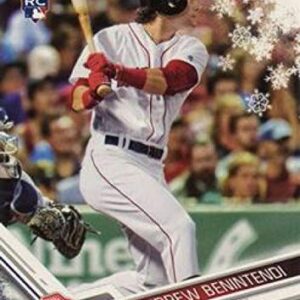 2017 Topps Holiday Megabox Snowflake #HMW140 Andrew Benintendi Rookie Card RC Red Sox NM-MT