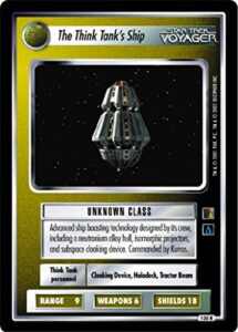 star trek ccg 1e the borg the think tank’s ship 130r