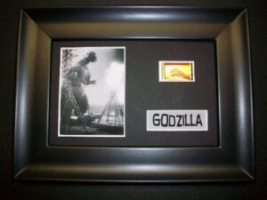 godzilla framed film cell display collectible movie memorabilia complements poster book theater